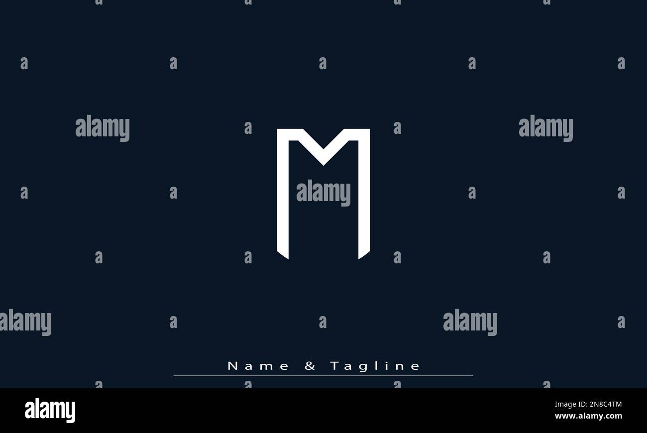 Logo m letter Stock Vector Images - Alamy