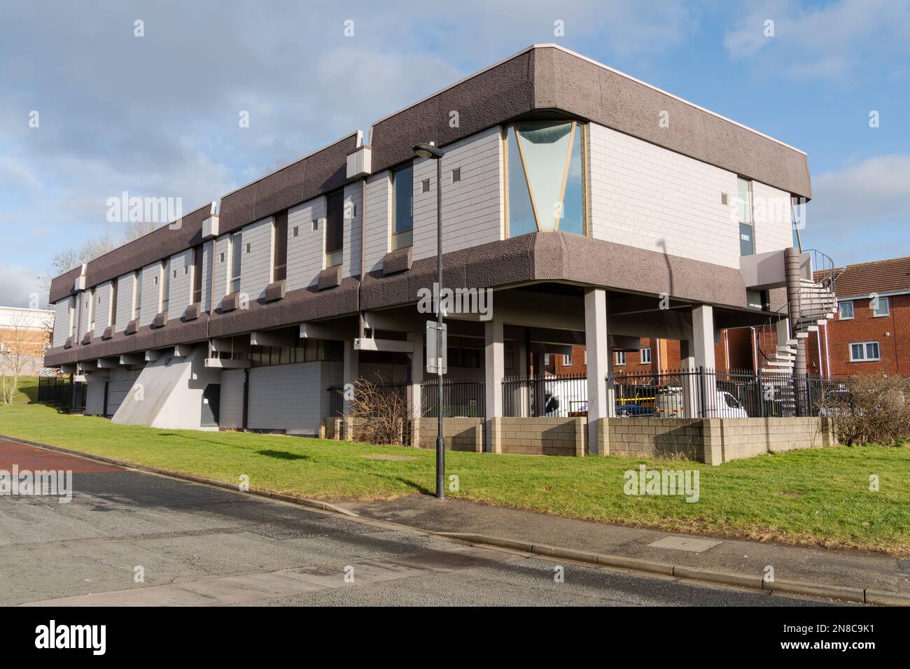 The Telephone Exchange building in the centre of the New Town of ...