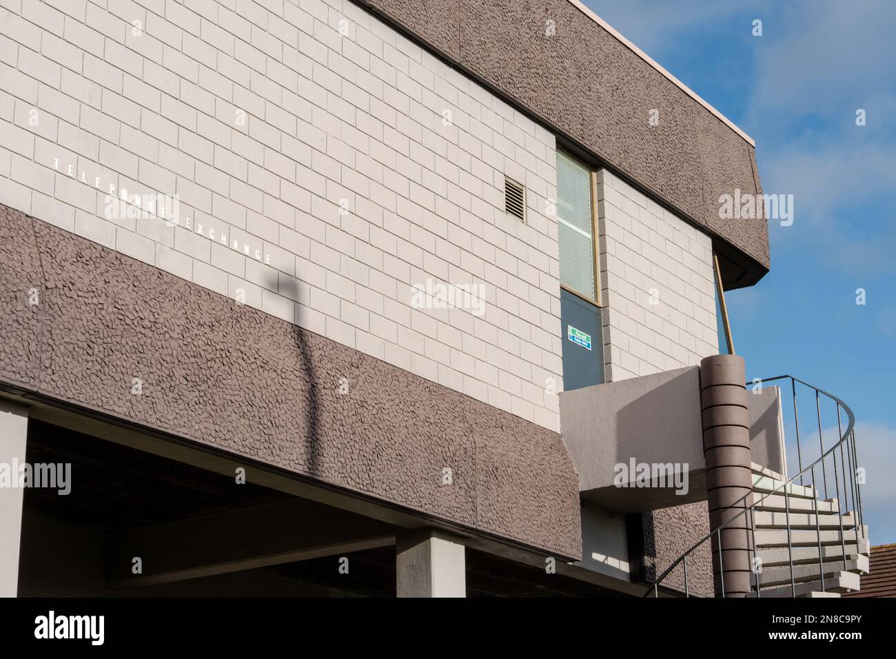 The Telephone Exchange building in the centre of the New Town of ...