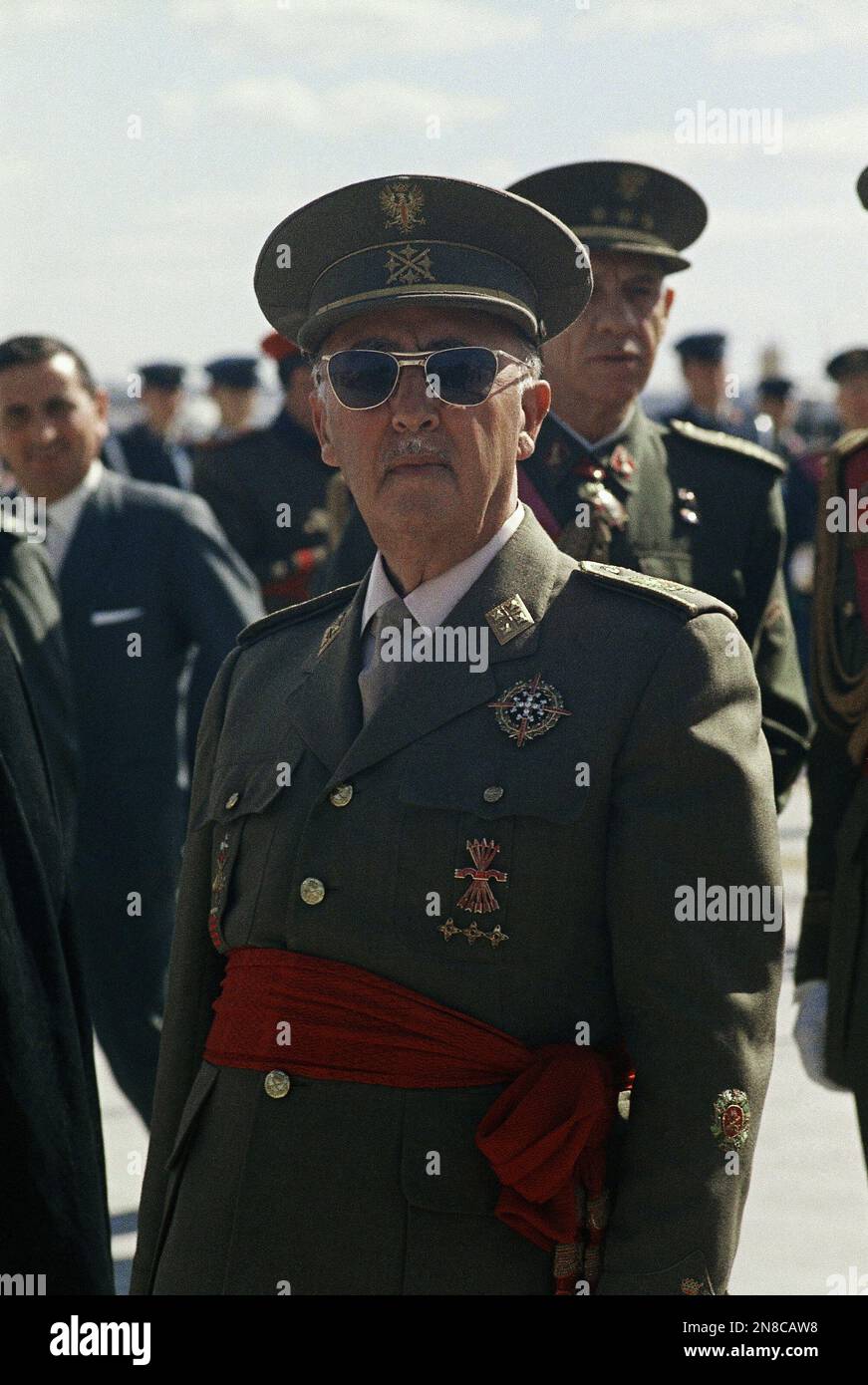 Spanish dictator Francisco Franco is shown in Madrid, Spain, June 15 ...