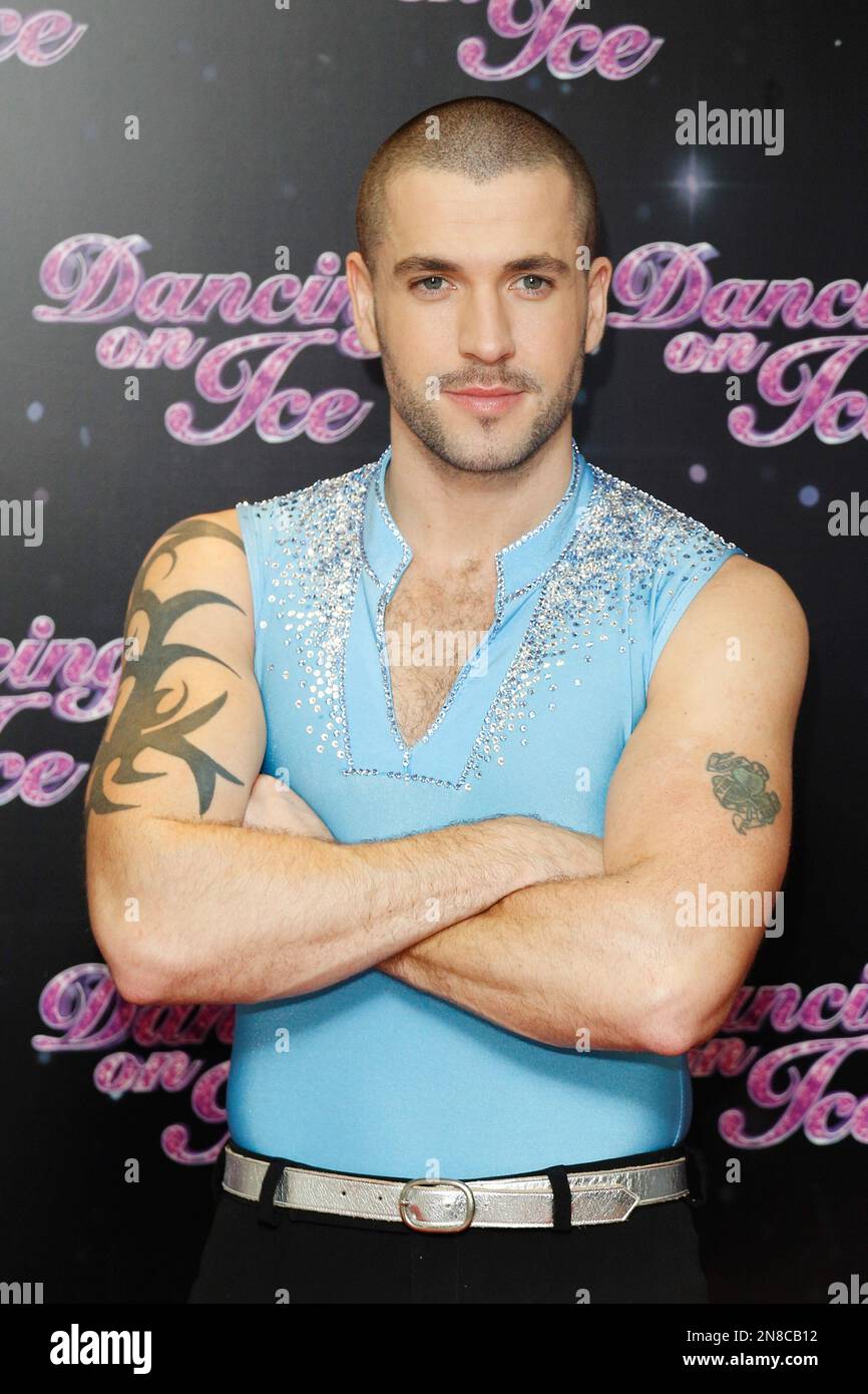 Pop star Shayne Ward seen at the Dancing on Ice Photocall at at The ...