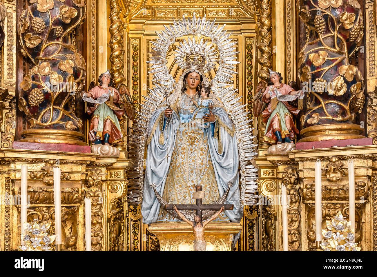 Con La Madre De Dios Jesus Virgen Maria Dibujos Evangelio Deldia