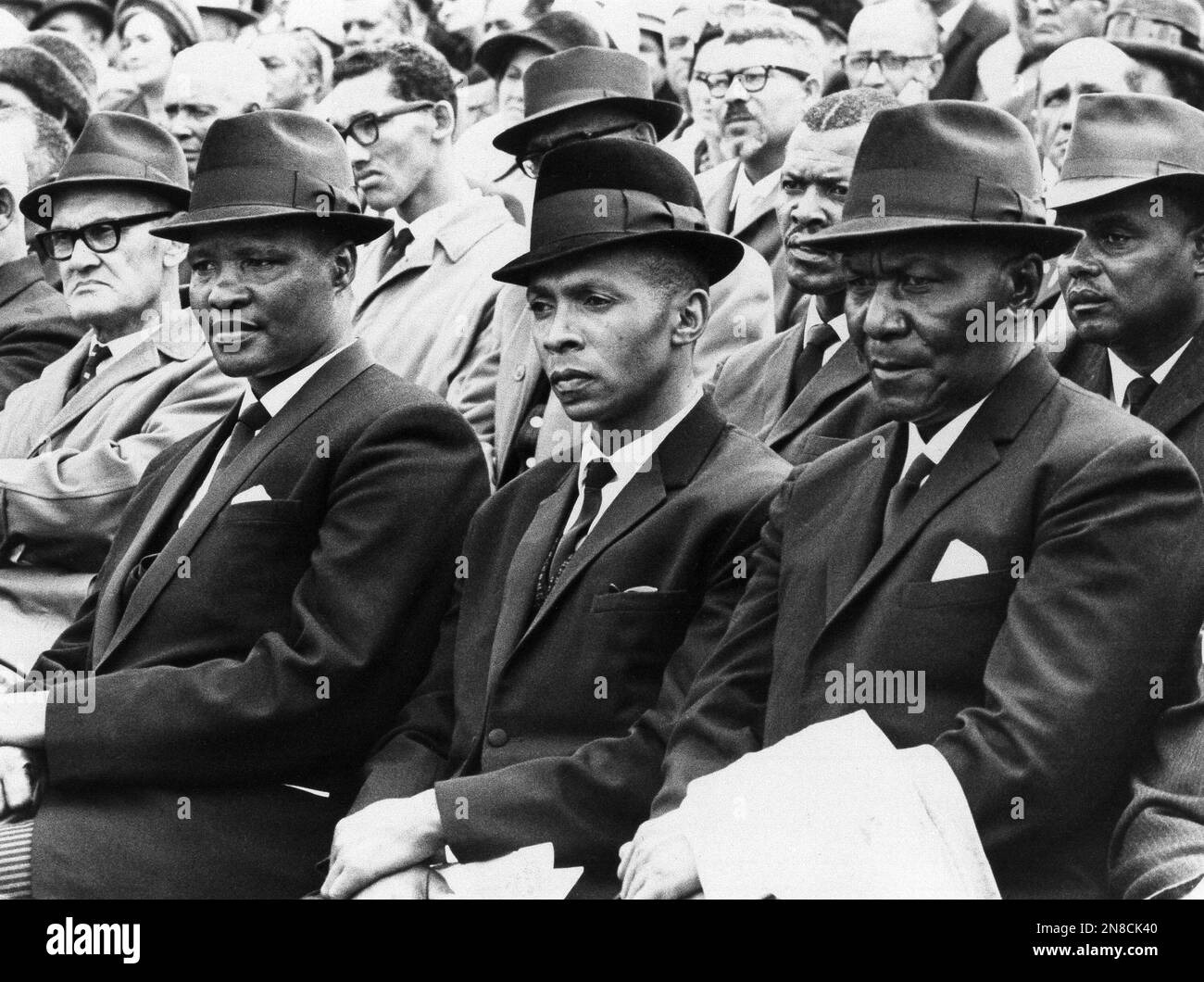 First Minister of the Transkei, Chief Kaiser Matanzima, left, was one ...