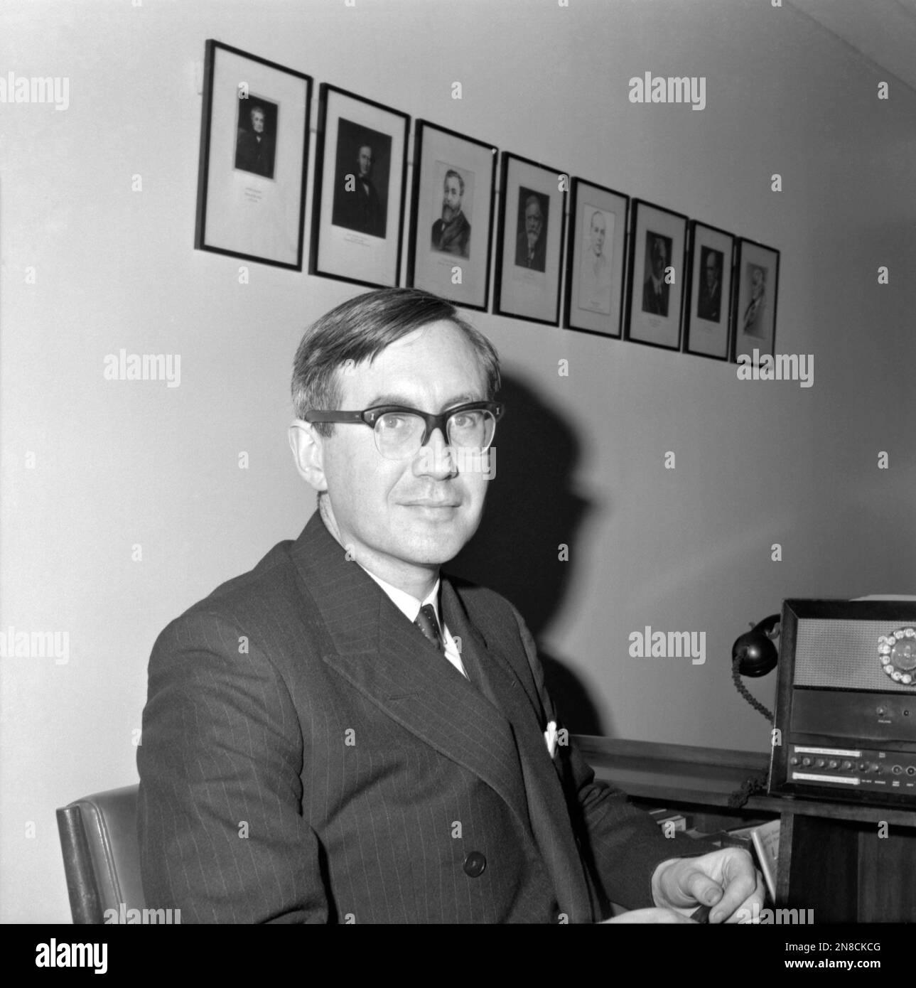 Mr. William Rees-Mogg, 38, newly appointed editor of "The Times", is ...