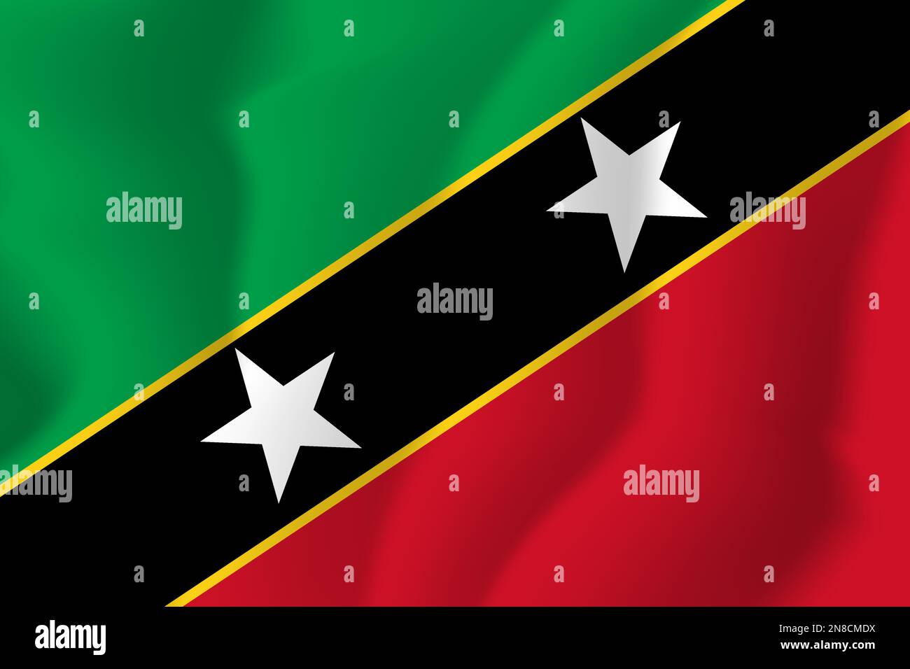 Waved Flag Illustration Vector Stock Vector Image And Art Alamy