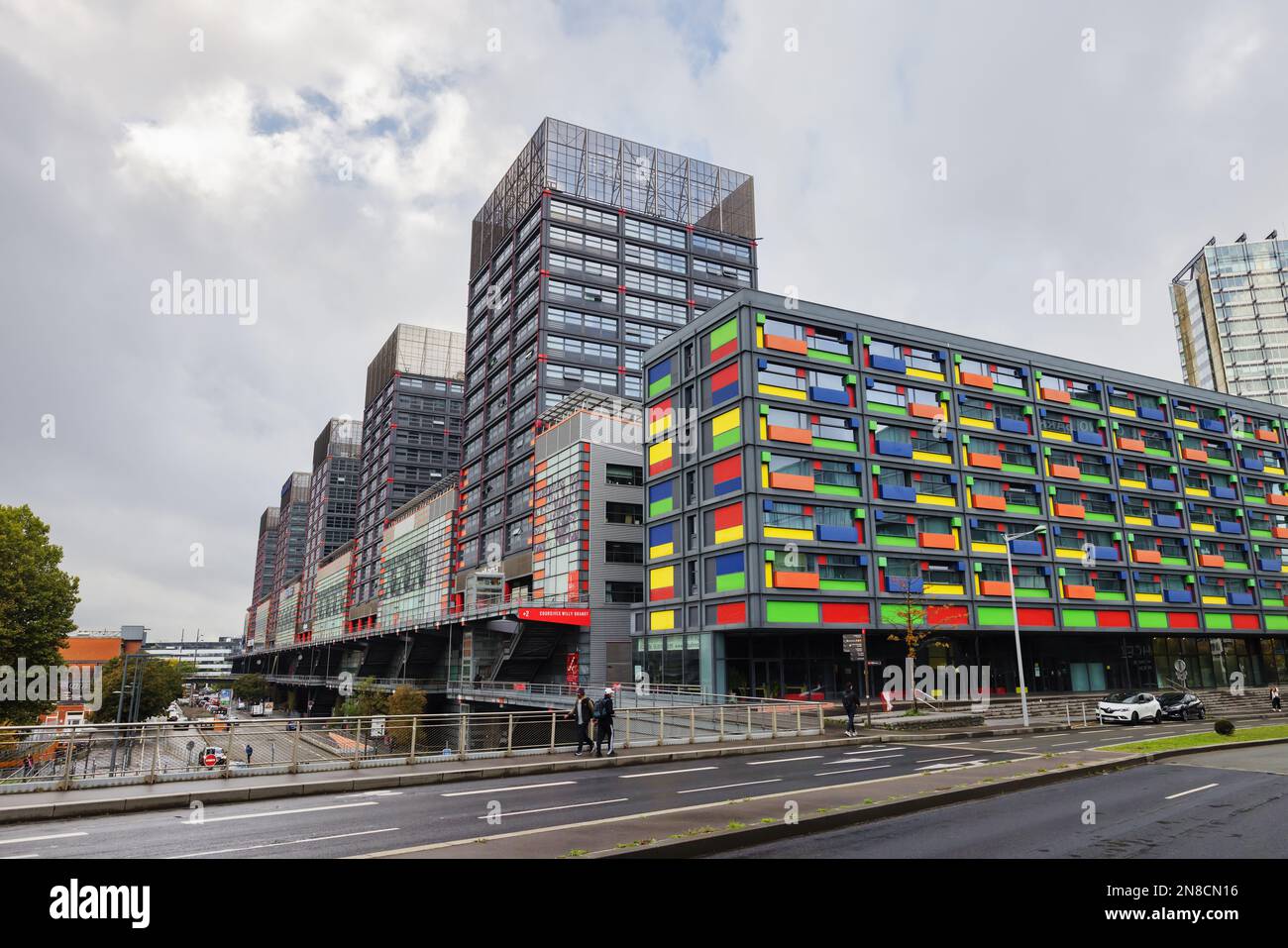 Lille, France - October 02, 2022: view of modern office buildings in ...
