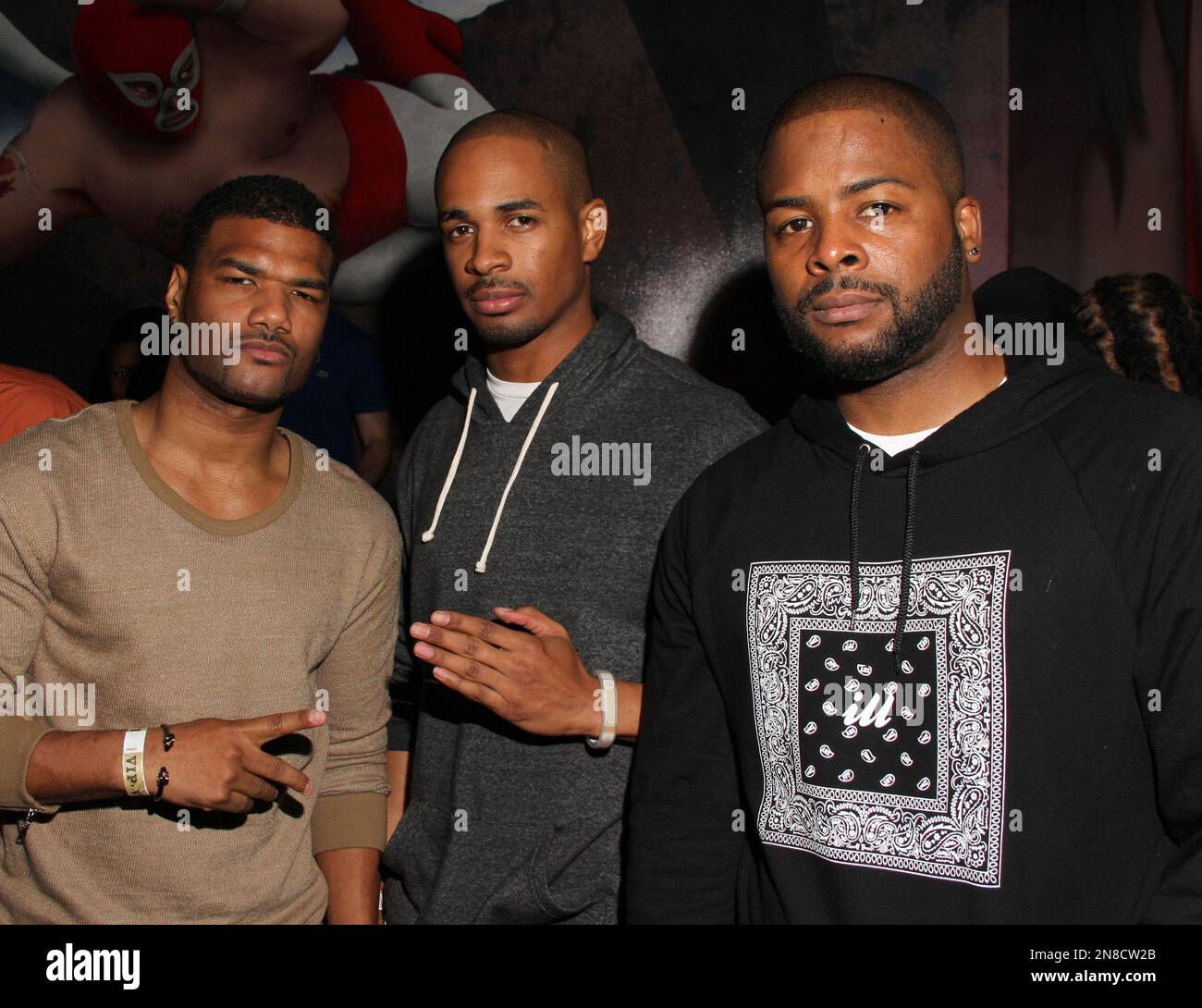 (L-R) Damien Dante Wayans, Damon Wayans Jr. and Craig Wayans at Kevin ...