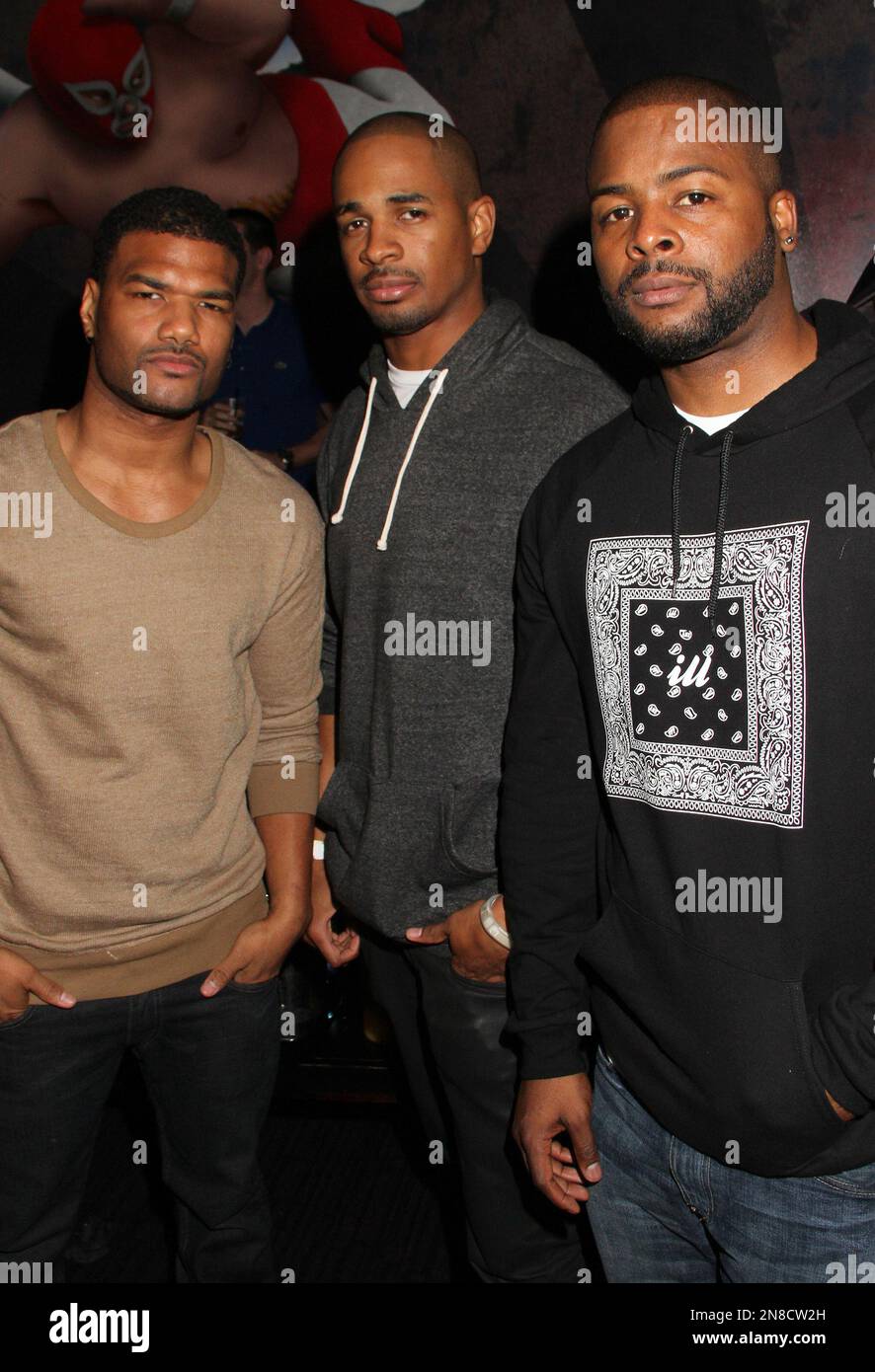 (L-R) Damien Dante Wayans, Damon Wayans Jr. and Craig Wayans at Kevin ...