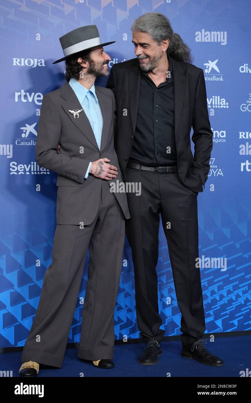 Spanish director Fernando Leon de Aranoa, left and Spanish singer Leiva ...