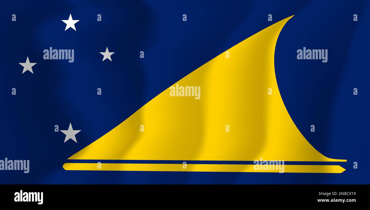 Waved Flag Illustration Vector Stock Vector Image & Art - Alamy