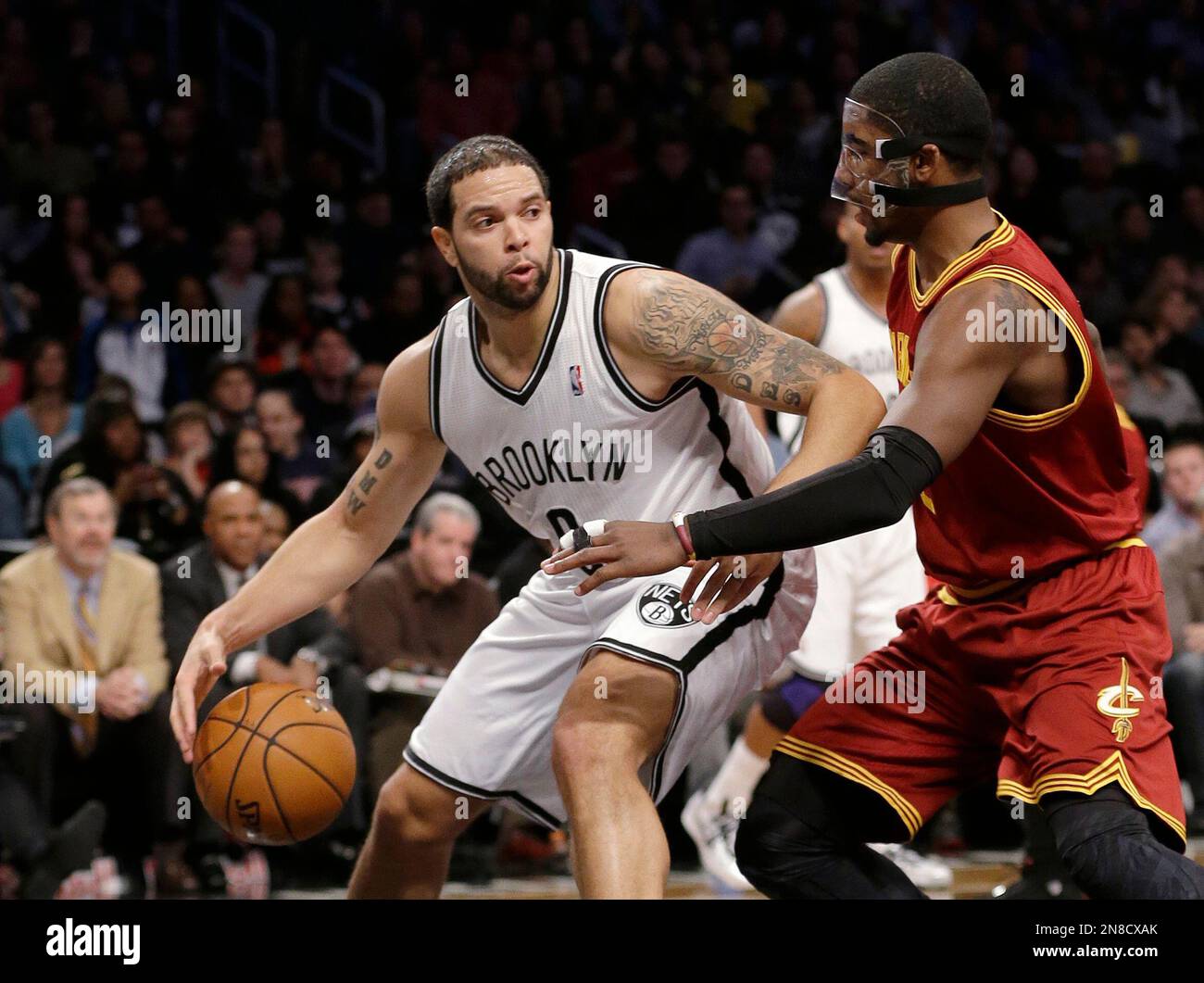 Brooklyn Nets' Deron Williams looks to pass away from Cleveland ...