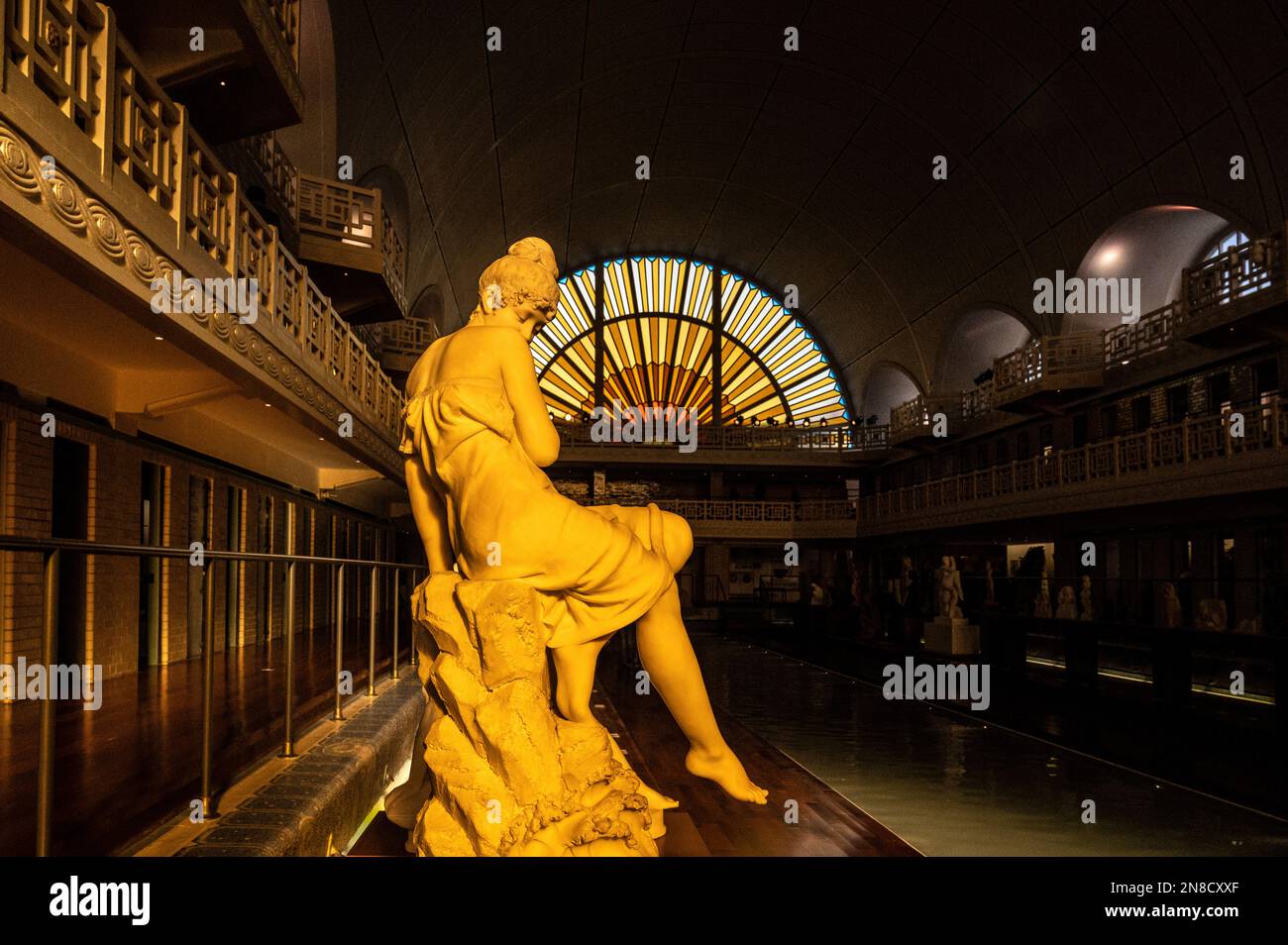 Female statue at La Piscine, the extraordinary art museum of Roubaix ...