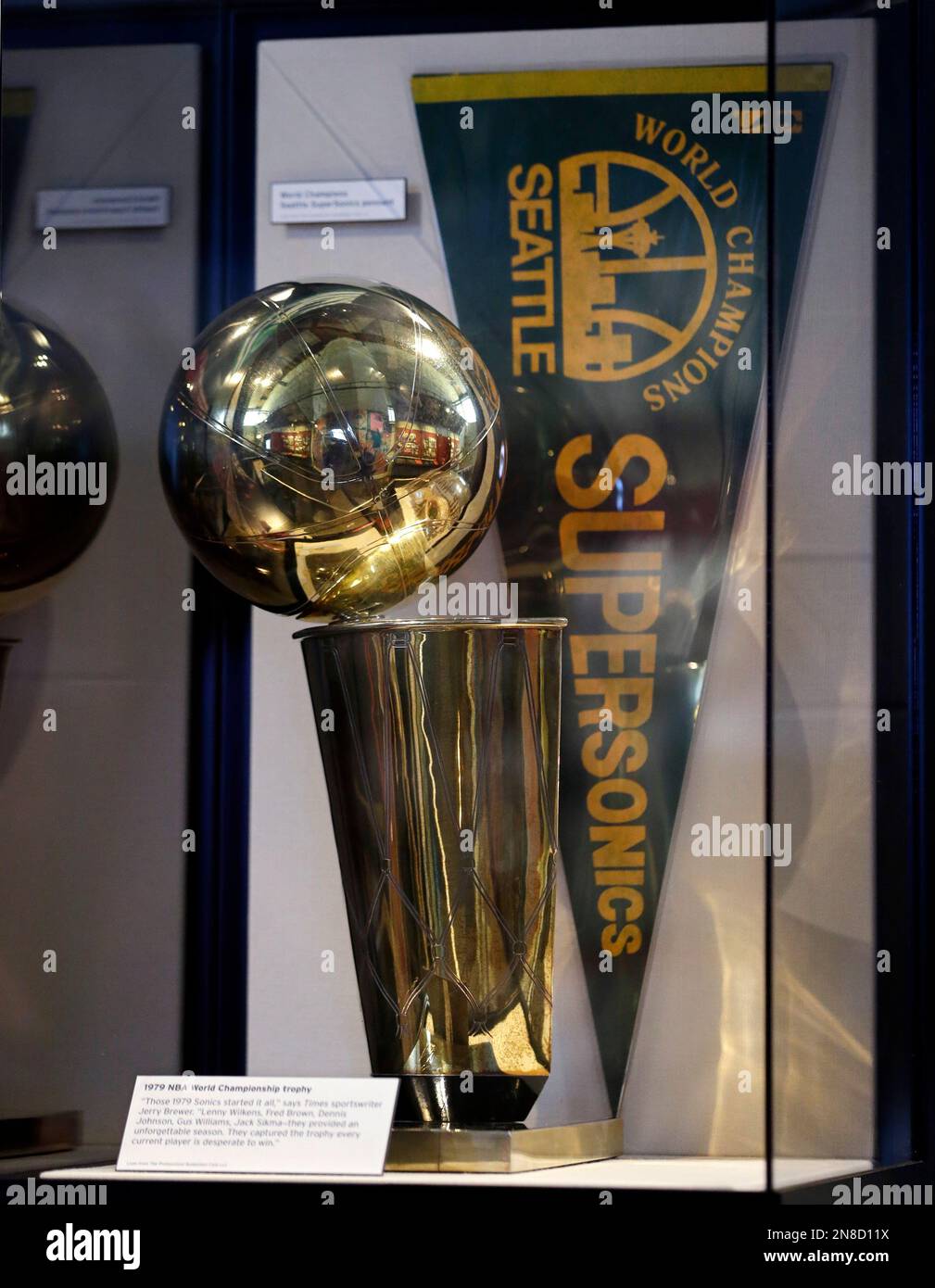 In this photo taken Wednesday, Dec. 26, 2012, the Seattle SuperSonics ...