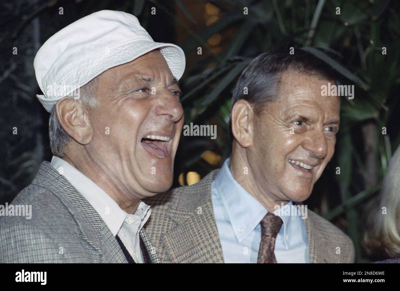 FILE - In this Dec. 3, 1992 file photo, Jack Klugman, left, and Tony ...