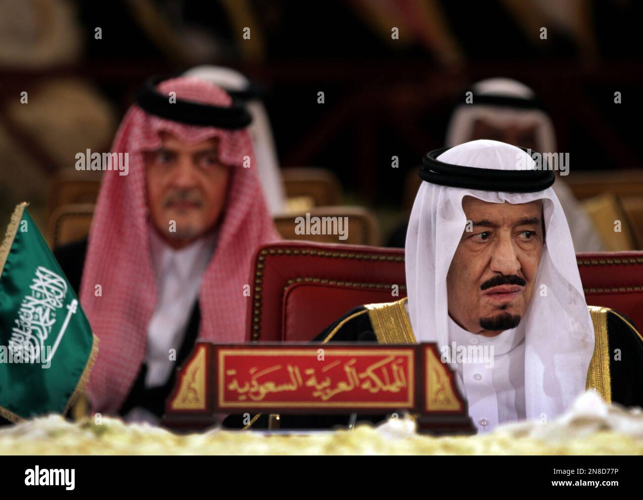 Saudi Crown Prince Salam bin Abdul Aziz Al Saud, right, and Saudi ...