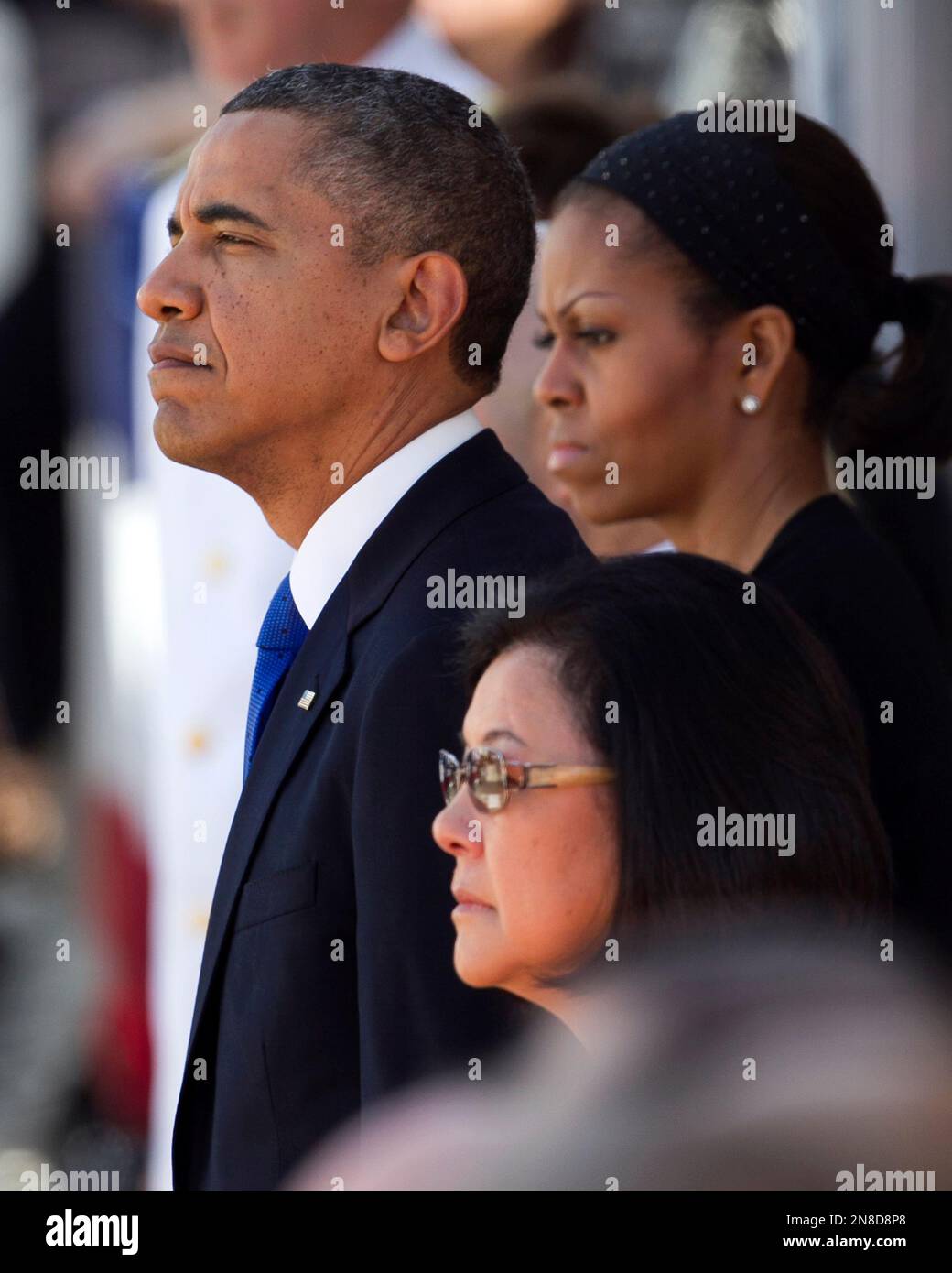 Irene Hirano Inouye, center, wife of U.S. Sen. Daniel Inouye, D-Hawaii ...