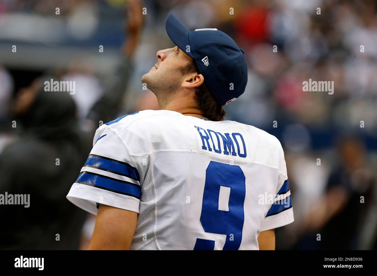 Dallas Cowboys quarterback Tony Romo (9) during the overtime of an NFL ...