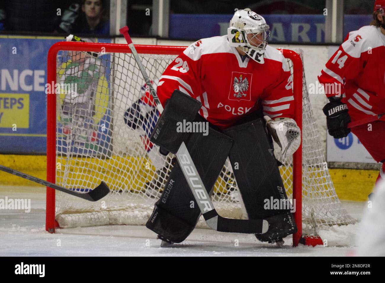 Coventry, UK. 11 February 2023. Mateusz Michalski playing in goal for ...