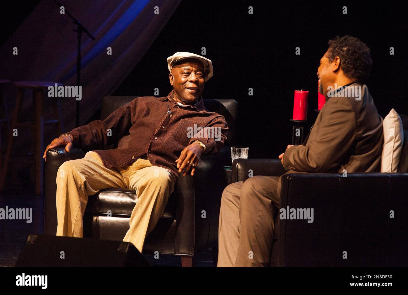 Buddy Guy and host Dedry Jones at The Experience with Buddy Guy event ...