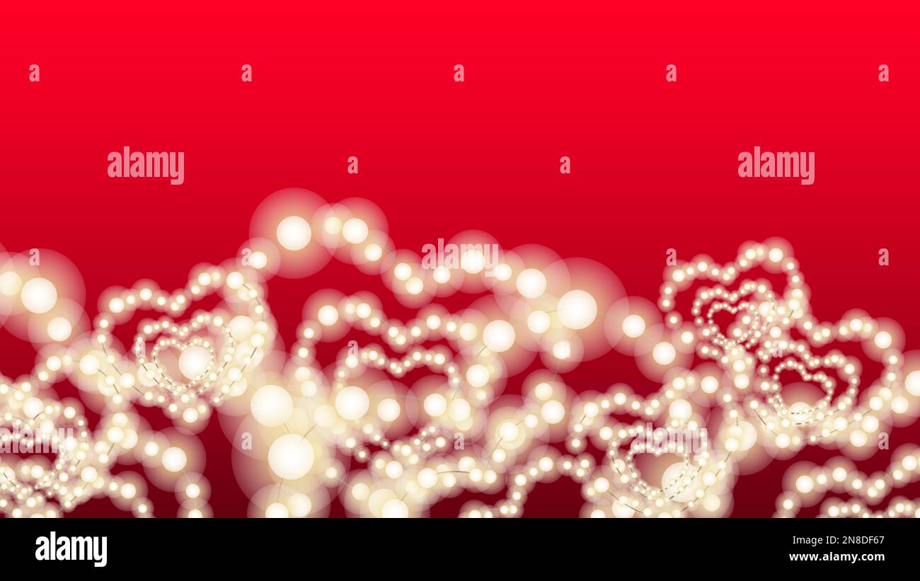 shining hearts. bright valentine postcard and illustration Stock Photo ...