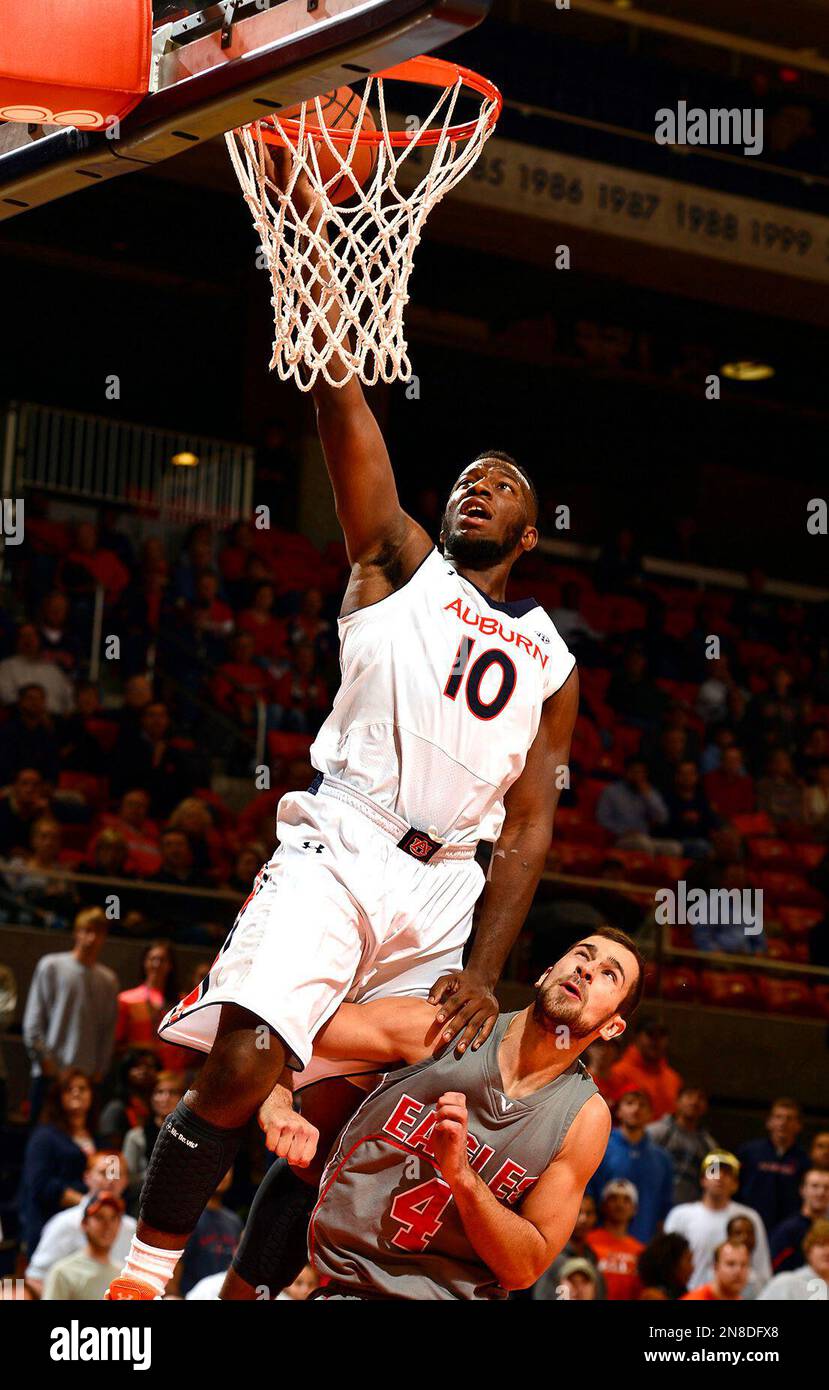 In tis photo taken Oct. 30, 2012, Auburn's Jordan Price scores against ...