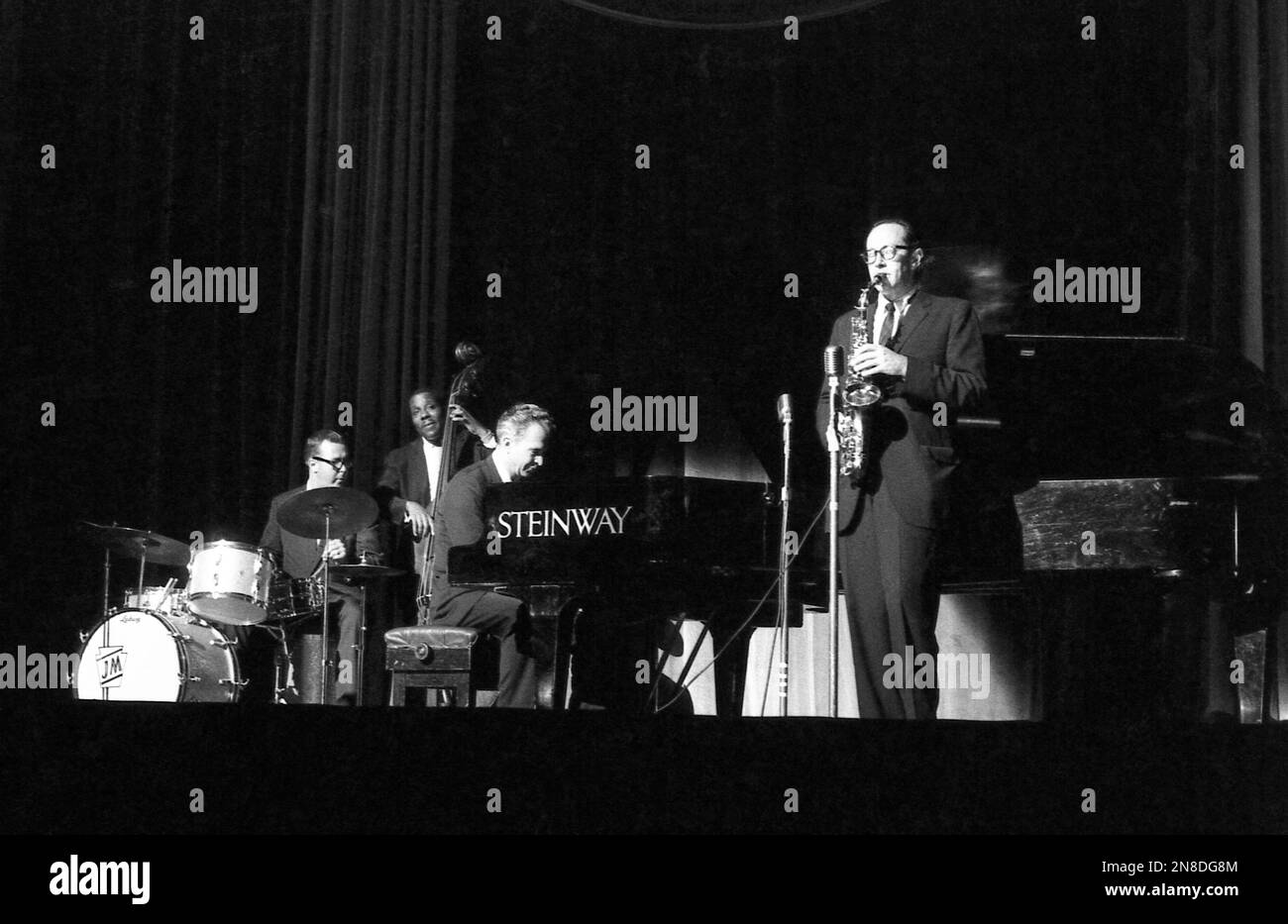 The Dave Brubeck Quartet, in Britain for another of their popular ...