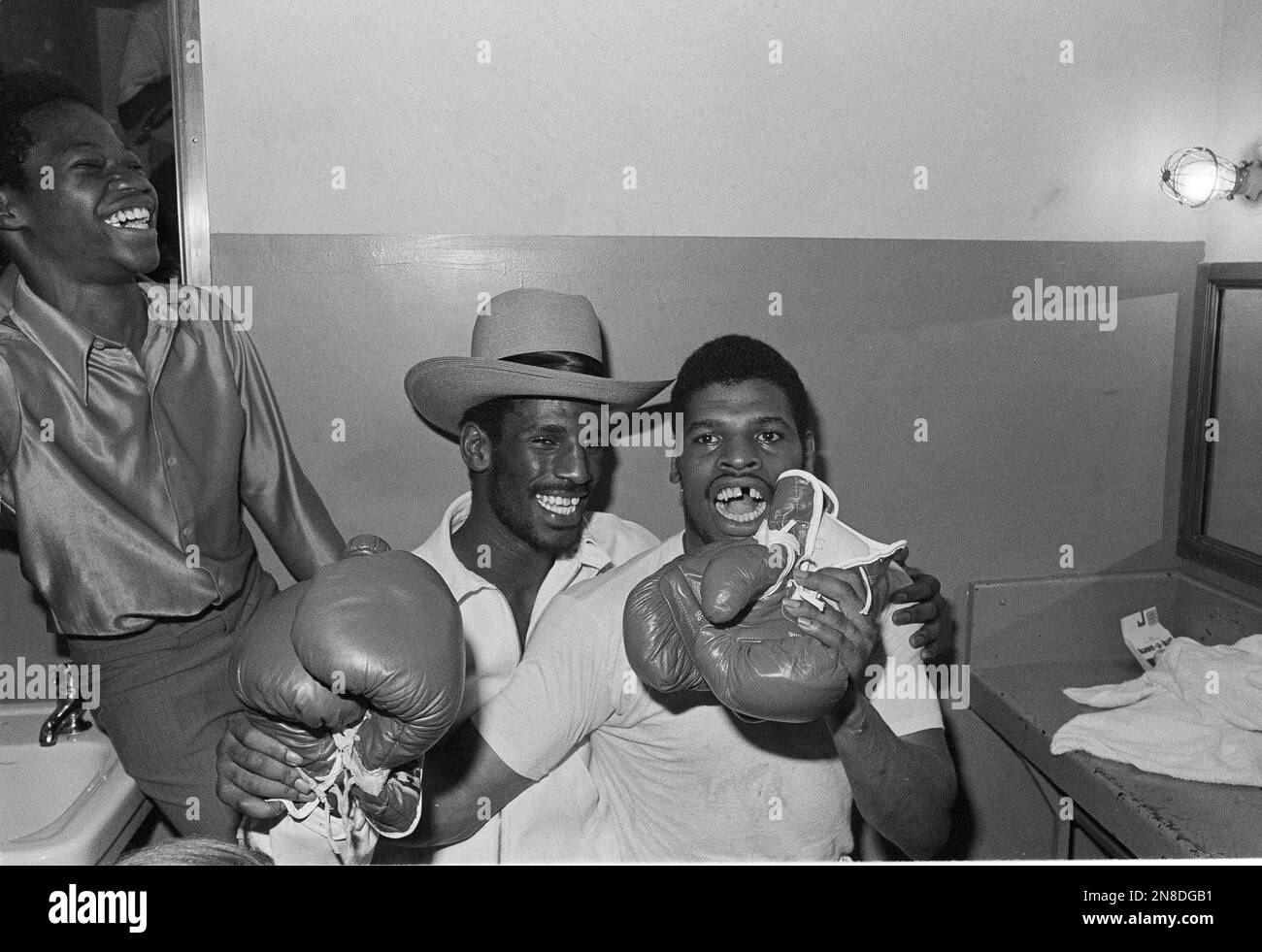 Brothers Michael Spinks, left, and Leon Spinks, both winners in their ...