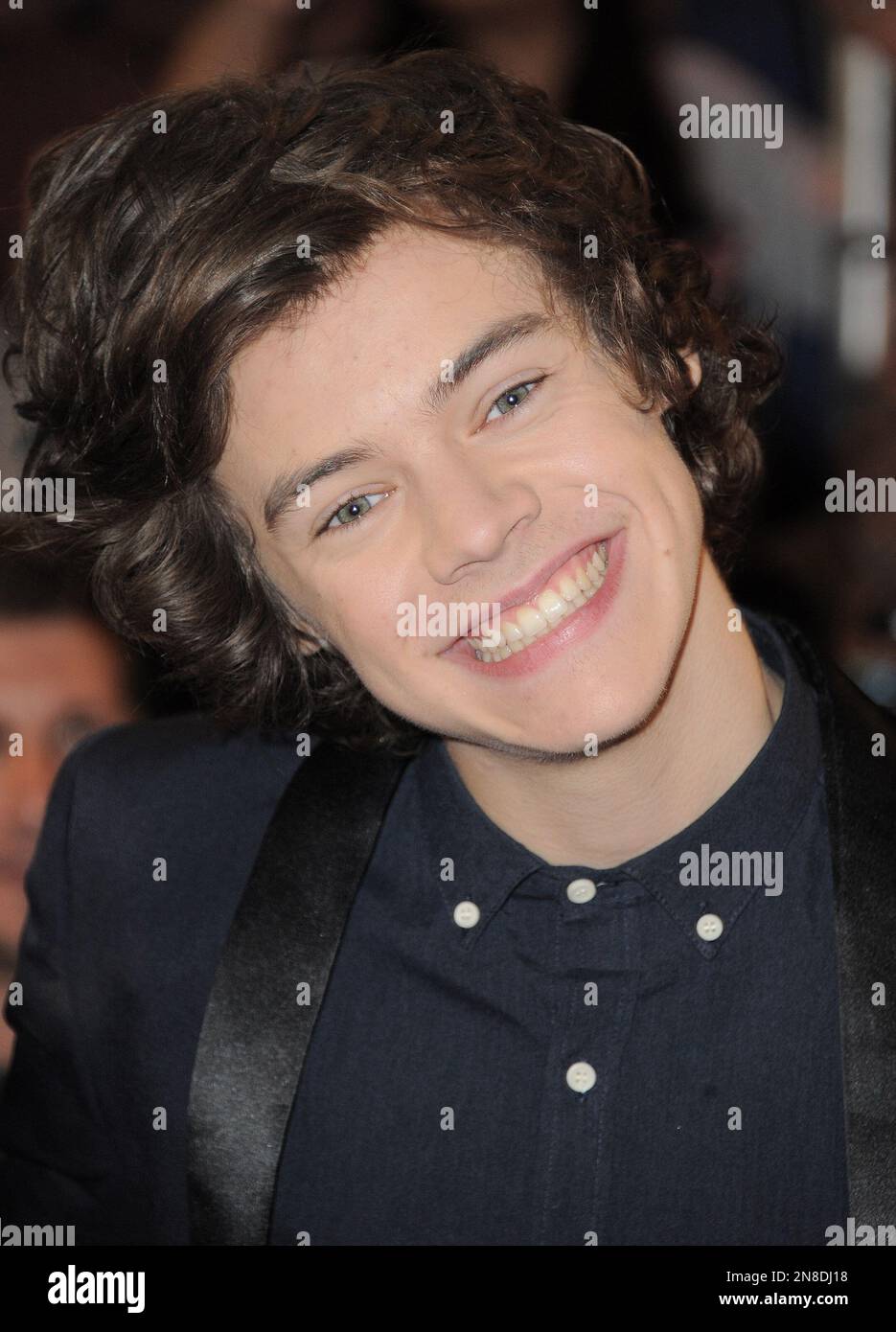 Harry Styles attends the "The X Factor" season finale results show at ...