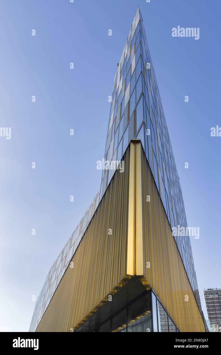 Lille, France - October 02, 2022: modern office tower in Euralille ...