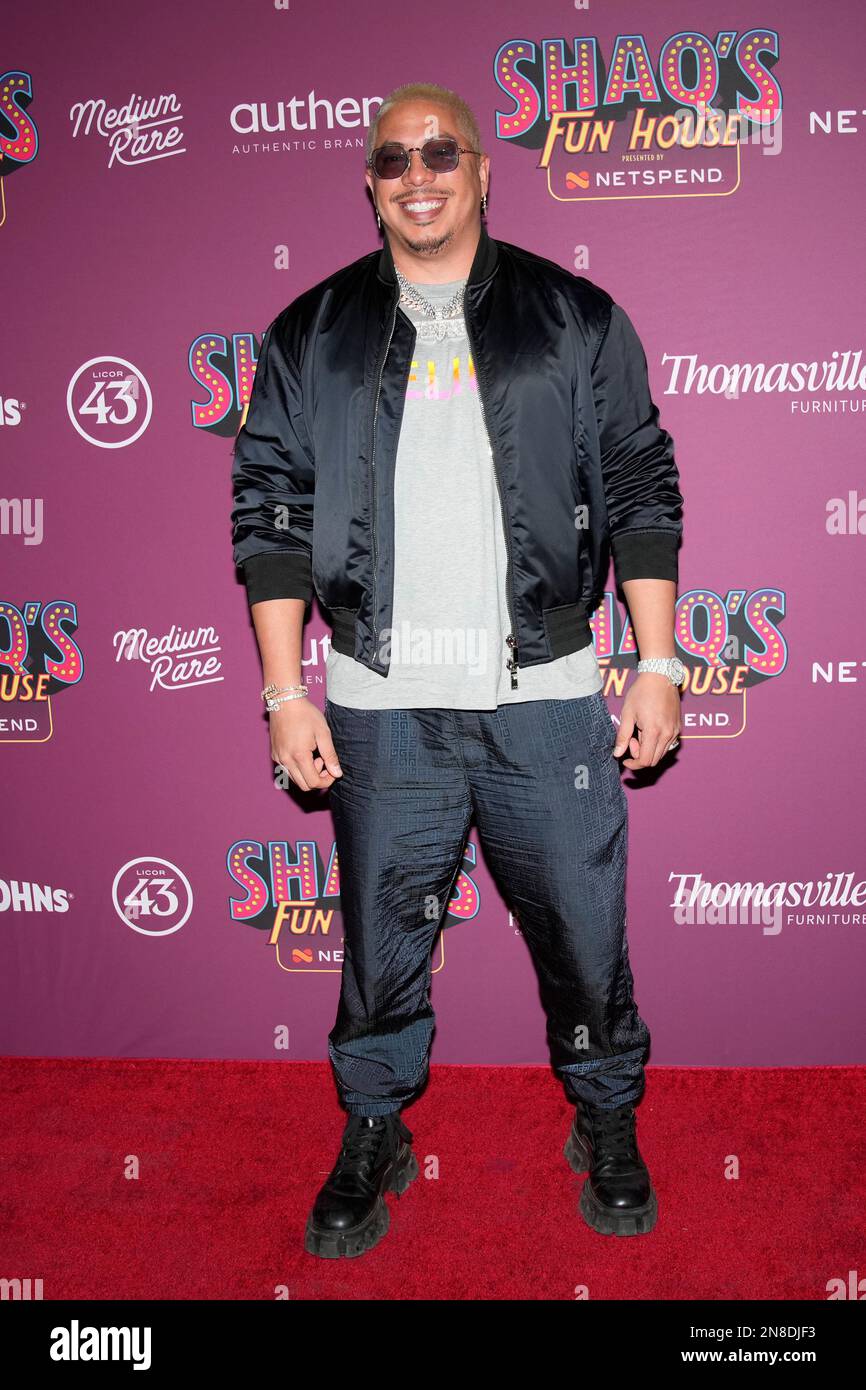 DJ Purple attends Shaq's Fun House Super Bowl event on Friday, Feb. 10 ...