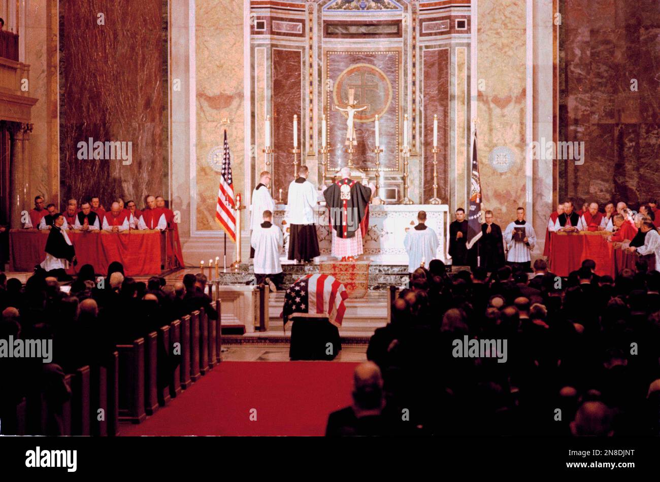 This is a general view inside St. Matthew's Cathedral in Washington ...