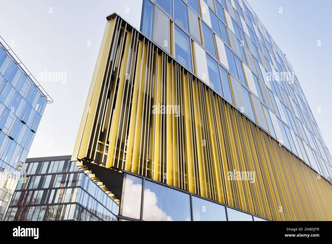 Lille, France - October 02, 2022: modern office tower in Euralille ...