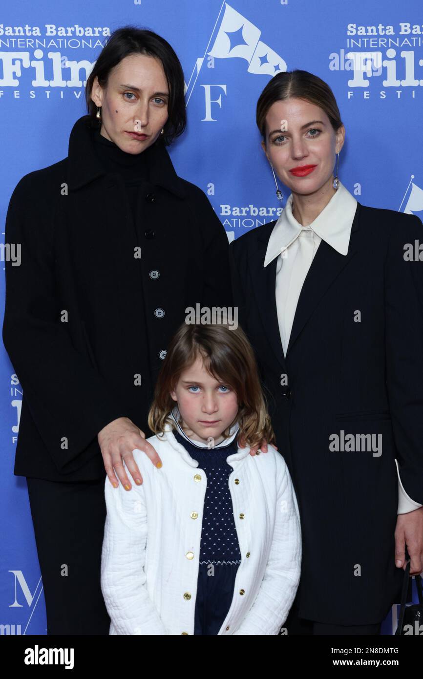 Clara Cullen, Alma Farago and Sophie Buhai attend the 22023 Santa ...