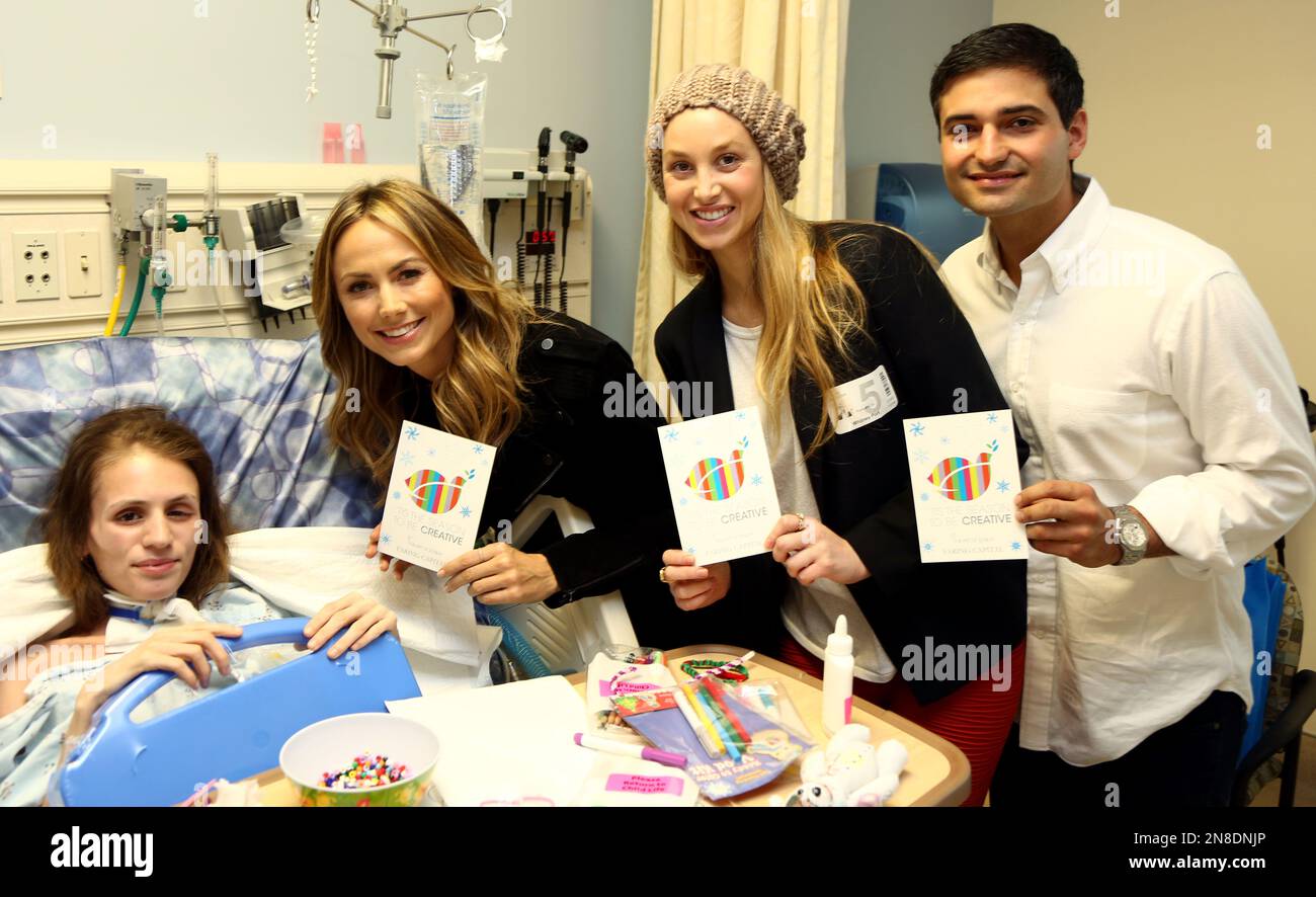 Stacy Keibler, left, and Whitney Port, center, and Jason Illoulian ...