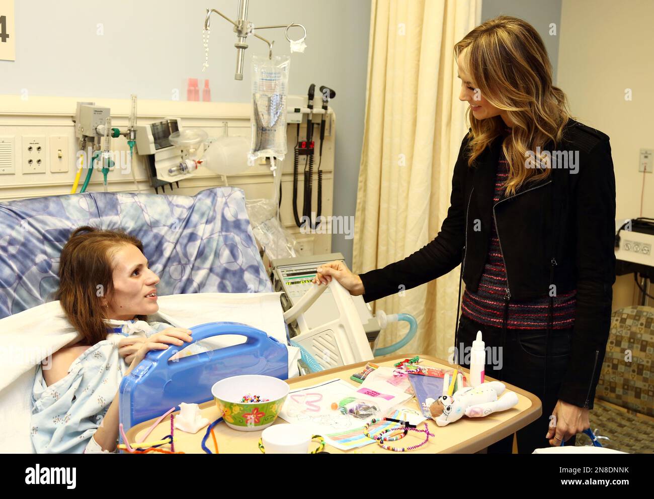 Stacy Keibler delivered The Art of Elysium Holiday Art Kits provided by ...