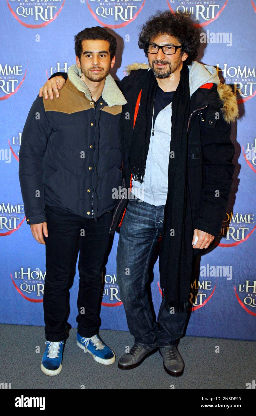 Romanian-born French film director Radu Mihaileanu, right, poses with ...