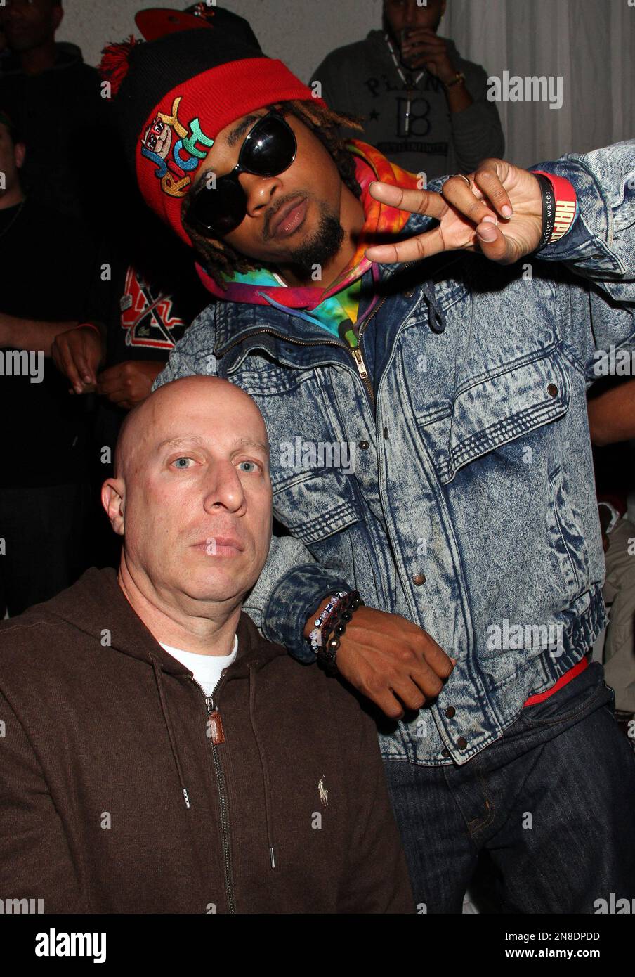 Manager Steve Lobel and rapper Mann attend Interscope Geffen A&M ...