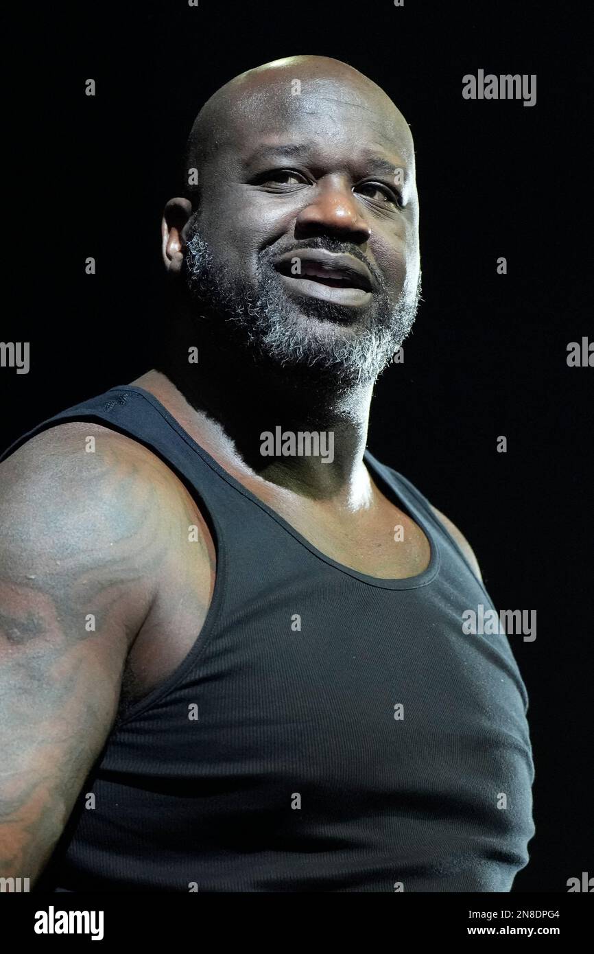 Shaquille O'Neal performs during Shaq's Fun House Super Bowl event on ...