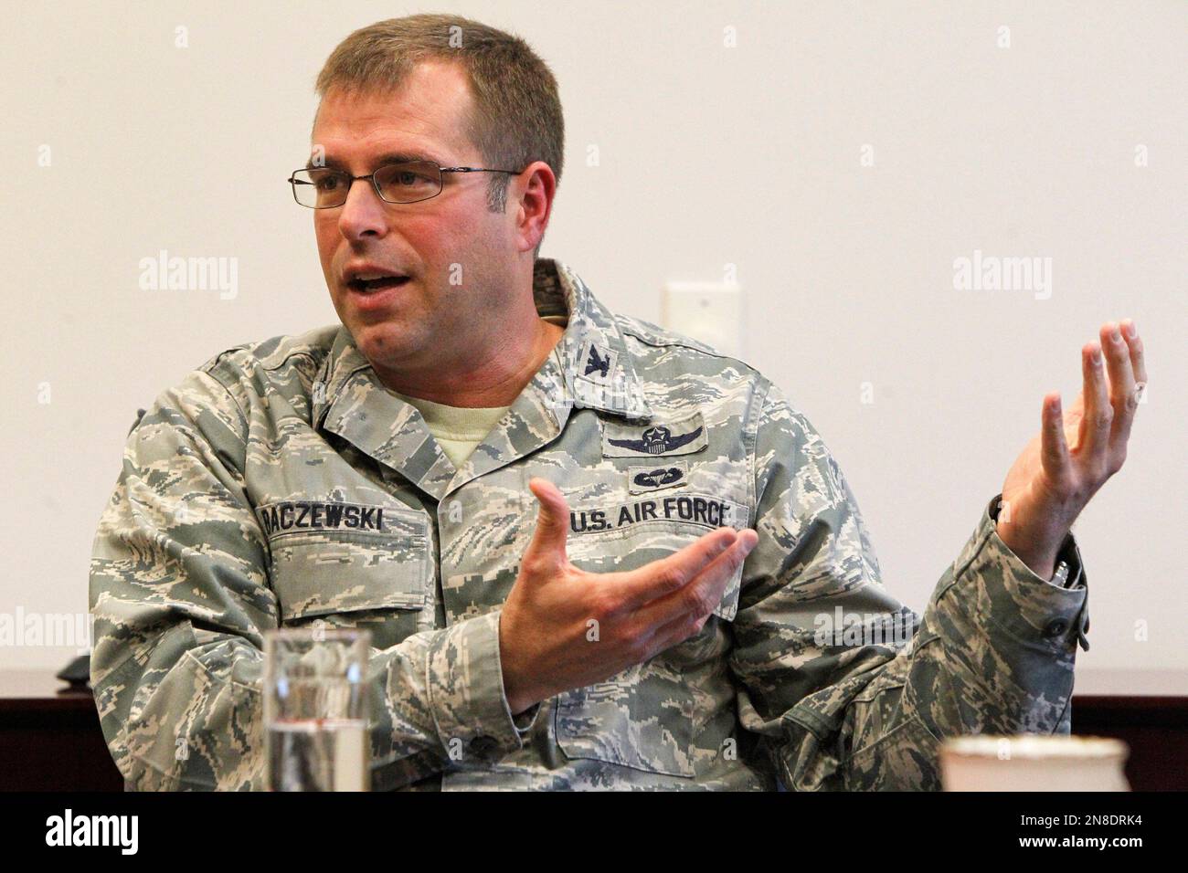 Col. David Baczewski, commander of the 158th Fighter Wing, Vermont Air ...