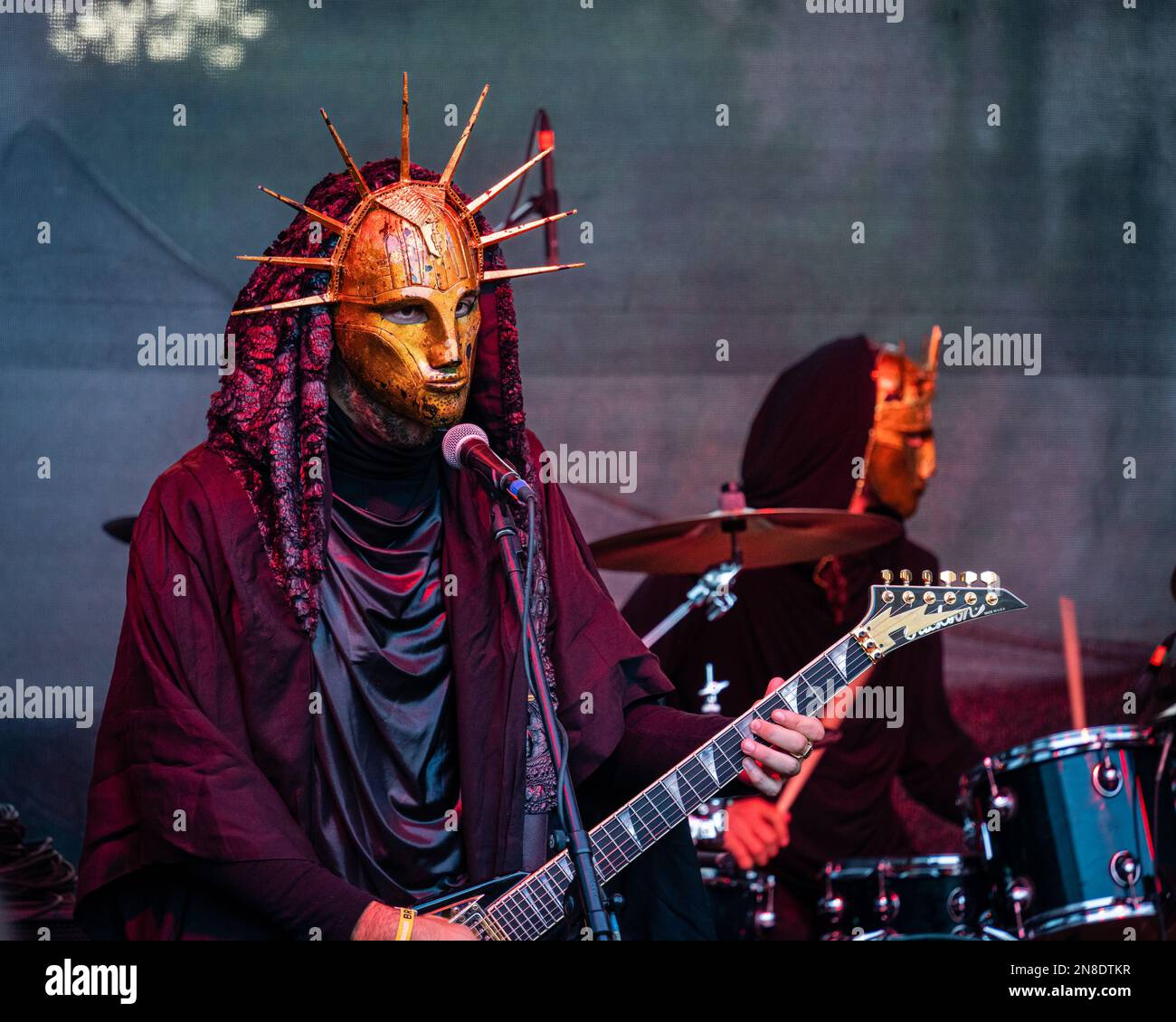 The Imperial Triumphant performing on Brutal Assault 2022 Stock Photo ...
