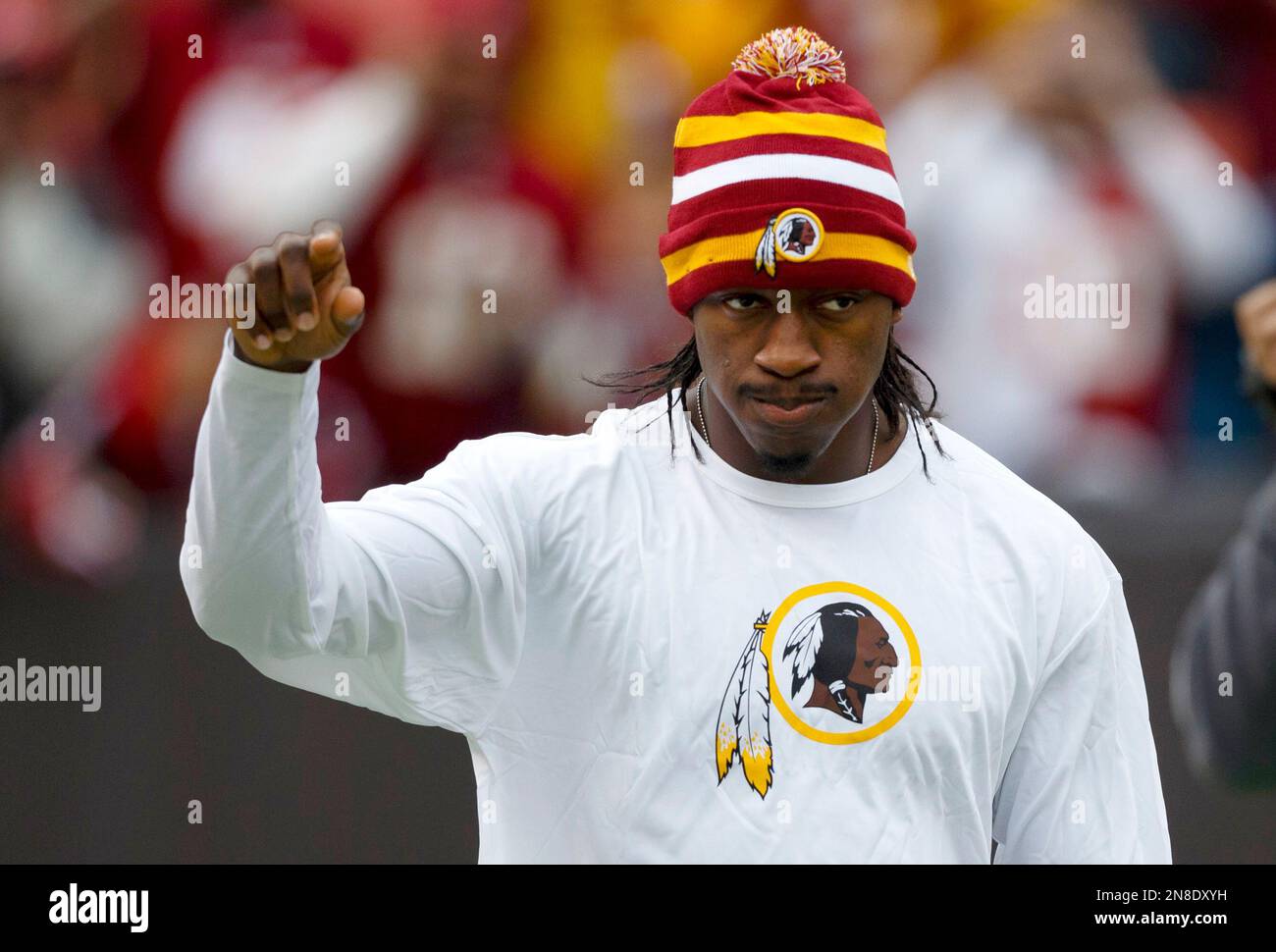 Washington Redskins quarterback Robert Griffin III before an NFL ...
