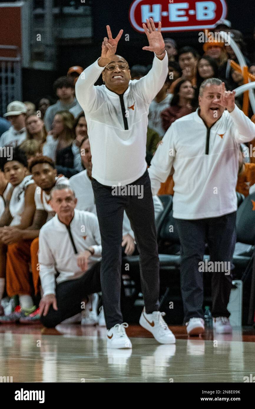 Texas, USA. 11th Feb, 2023. Acting head coach Rodney Terry of the Texas ...