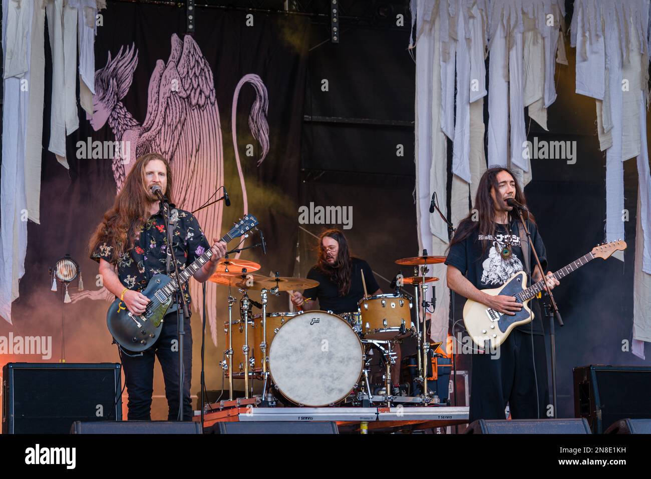 The Alcest performing at Brutal Assault 2022 festival Stock Photo - Alamy