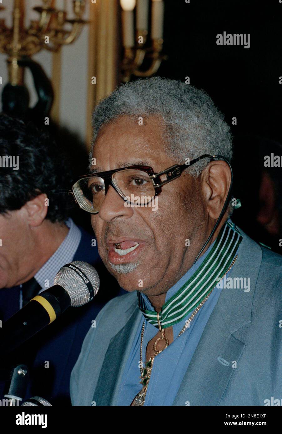 Jazz musician Dizzy Gillespie is shown after he was presented with the ...