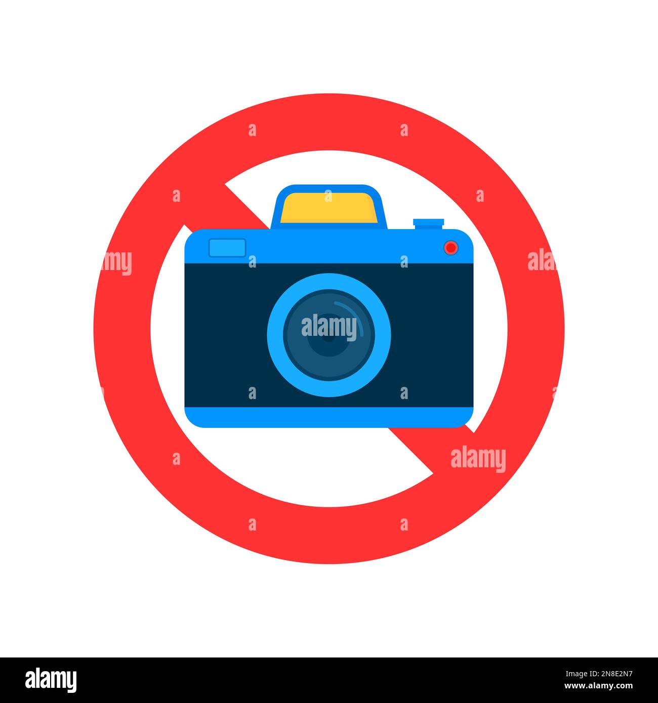 No photo sign. No photographing. Digital photo camera Stock Vector ...