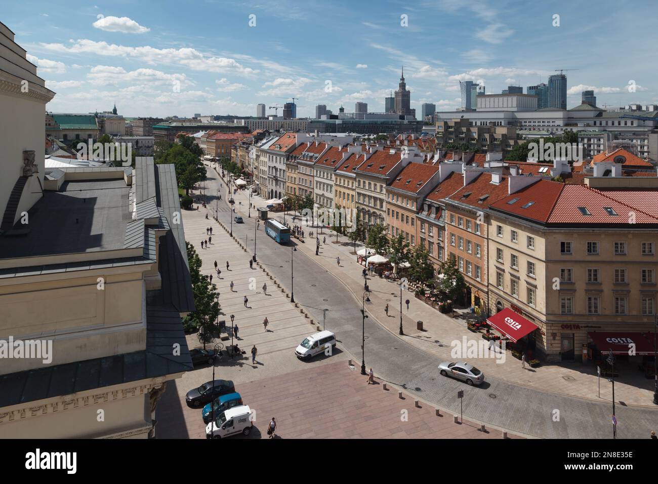 An aerial view of typical historical buildings in Royal Castle Square ...