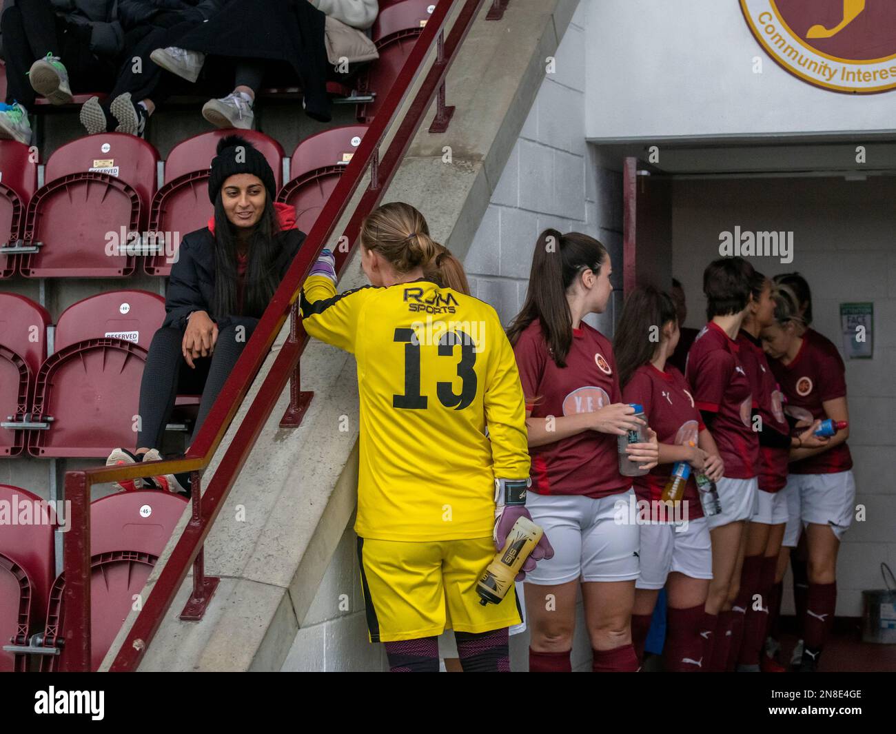 Falkirk, Scotland, UK. October 9th, 2022: Rossvale women playing ...