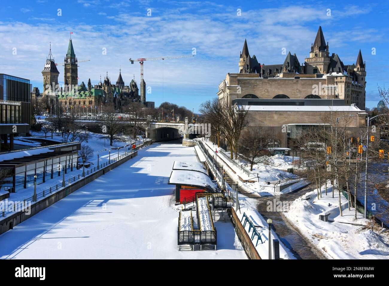 The Rideau Canal still not open for skating as of February 8, 2023 due ...