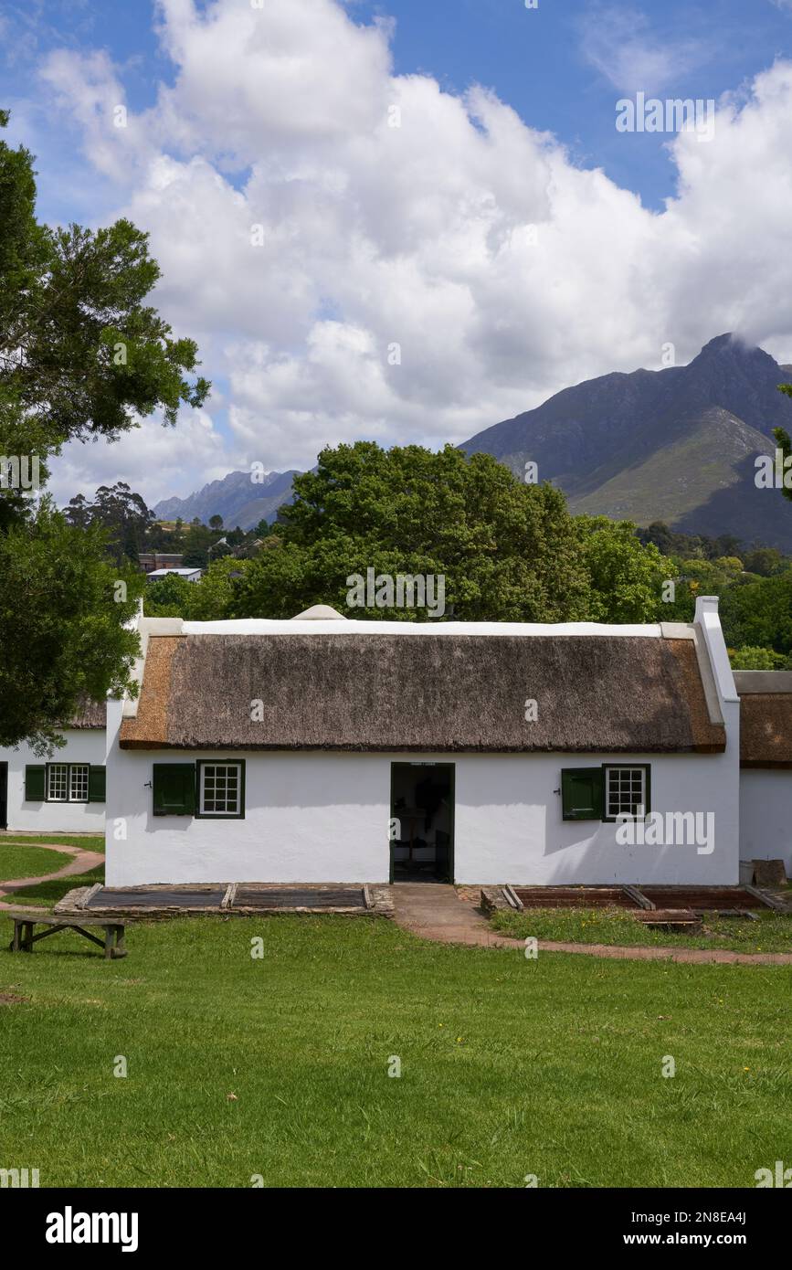 Historic buildings in the Cape Dutch style of architecture that form ...