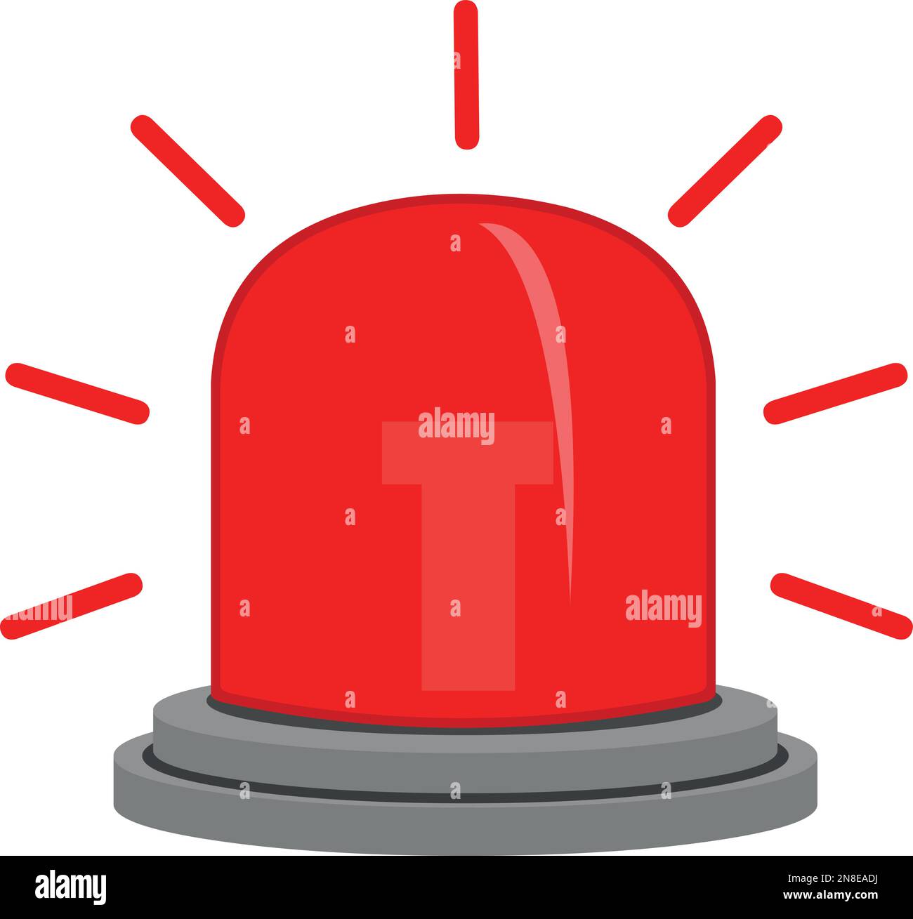 Vector Illustration Of Alarm Or Siren Of Ambulance Or Fire Truck Stock Vector Image And Art Alamy